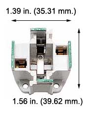 Fluorescent Fluorescent Sockets Compact Fluorescent Sockets 18W 2 PIN ...